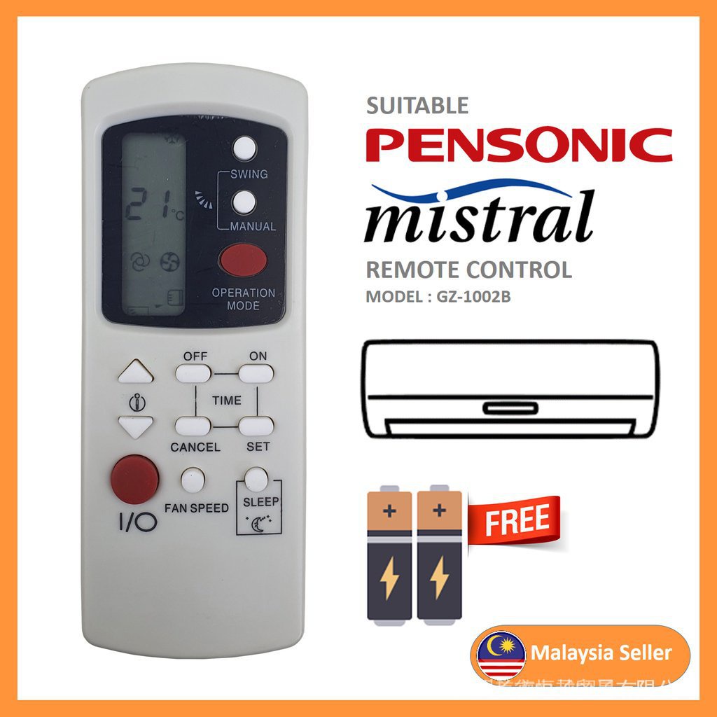 Remote control for pensonic air conditioner | Lazada PH