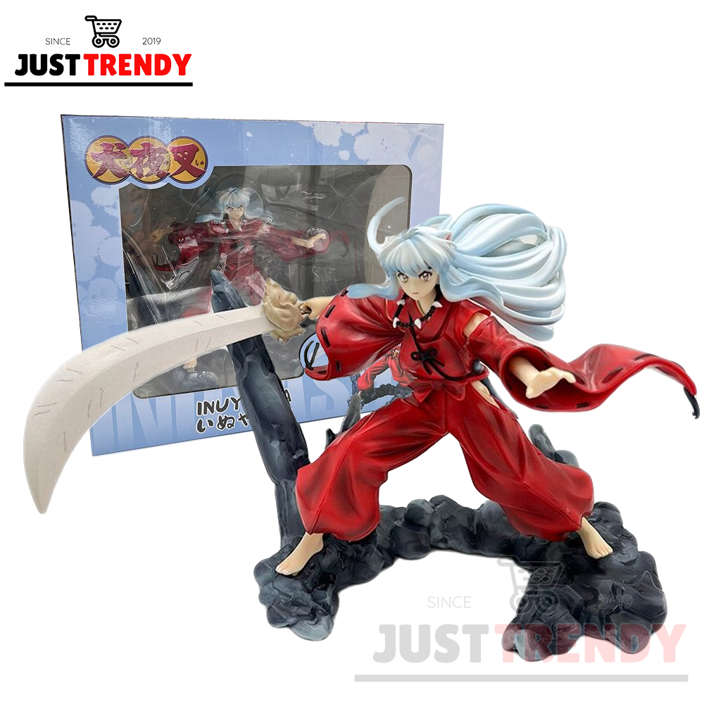 Anime Inuyasha 20cm InuYasha Figure Battle Version Collectible Action ...