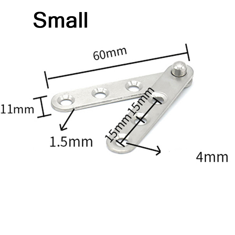 5Pcs 360 Degree Rotating Concealed Hinges Stainless Steel Door Cabinets ...