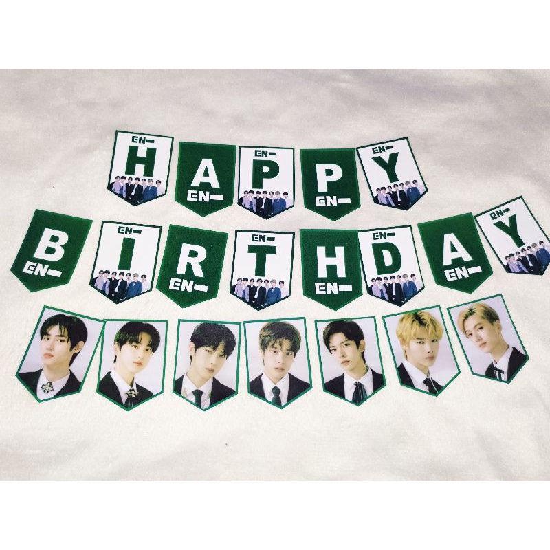 Enhypen Happy Birthday Banner with 7 Individual Member PicsZg5 | Lazada PH