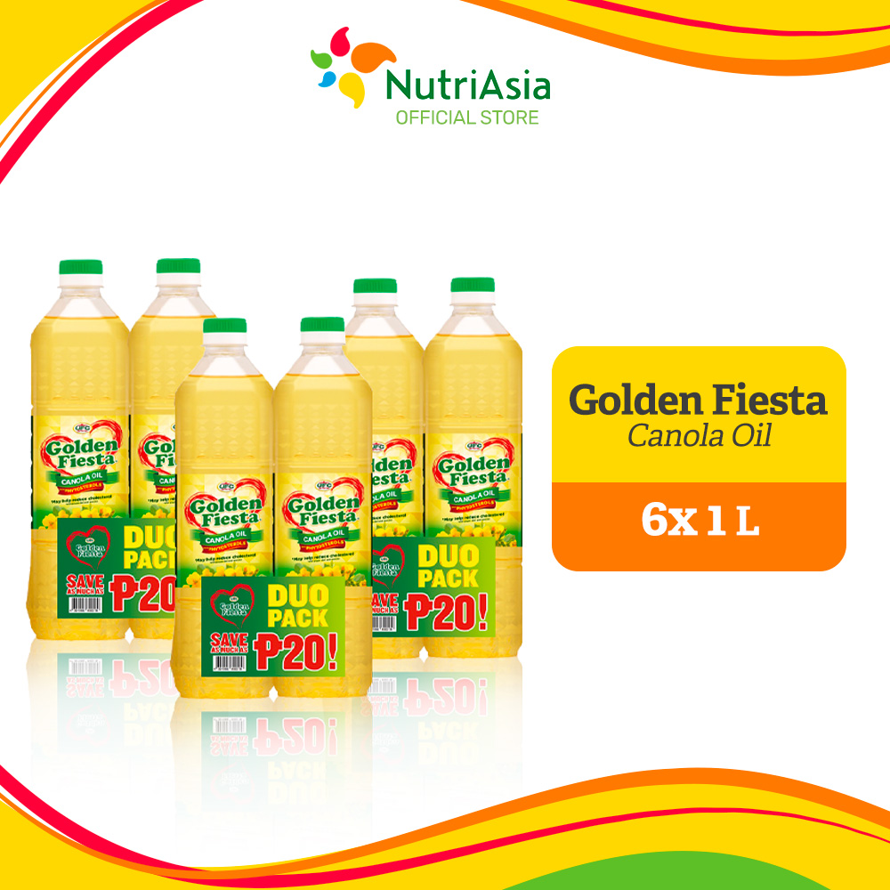 UFC Golden Fiesta Canola Oil Fry Healthy Pack Bundle of 3 | Lazada PH