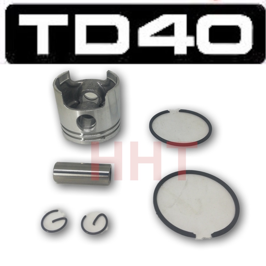TD40 Piston assembly Piston Ring Grass Cutter Brush Cutter 2 Stroke ...