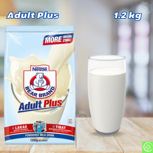 Bear Brand Adult Plus Powdered Milk Drink 33g 180g 300g 600g Nestle ...
