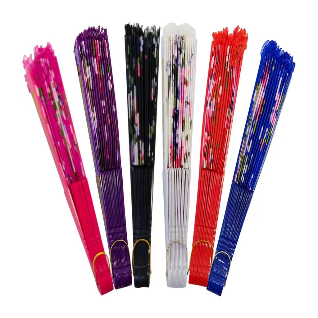 KES plastic folding fan handheld cool summer abaniko (pamaypay) COD ...