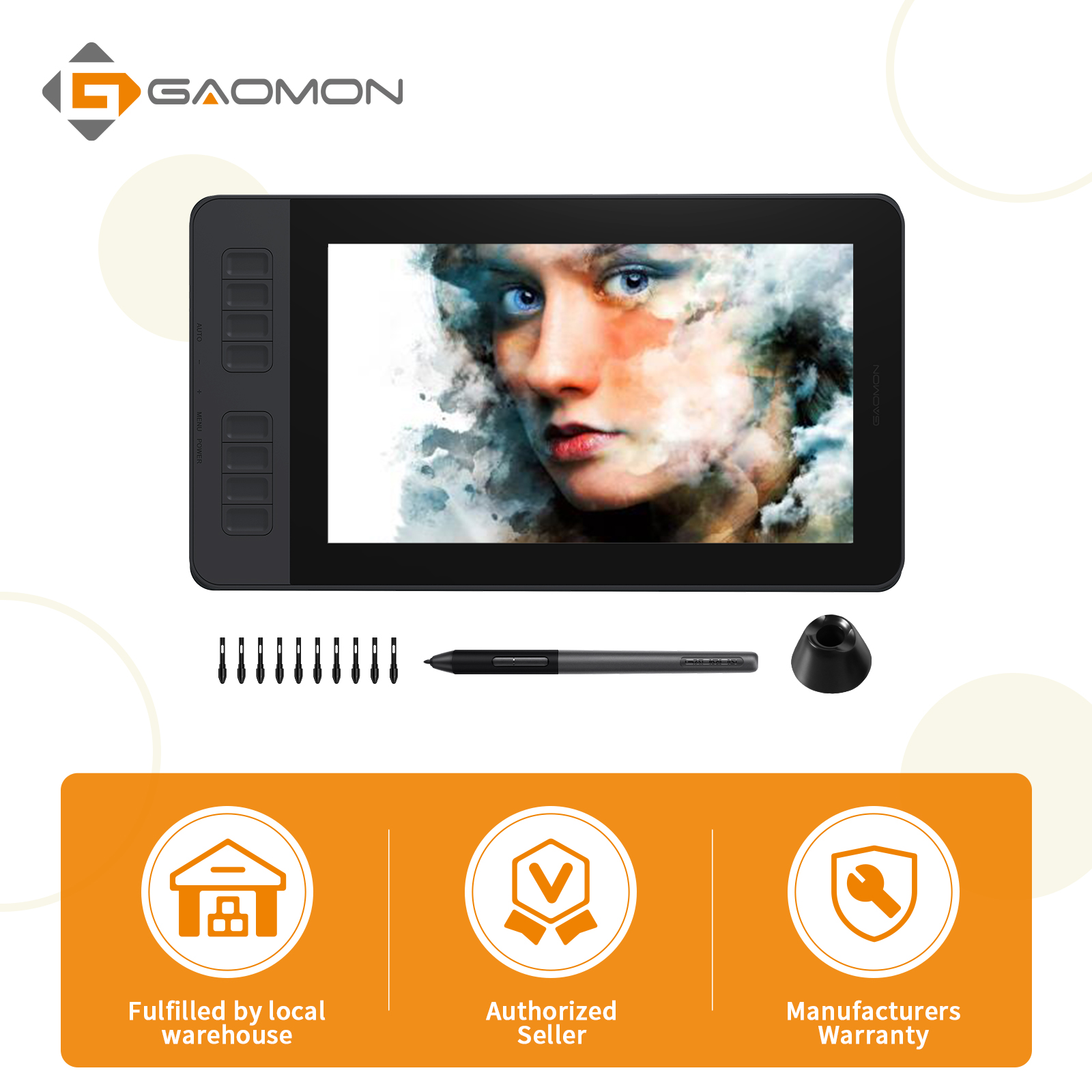 【Local Shipping& Fast Delivery】GAOMON PD1161 IPS Drawing Tablet with ...