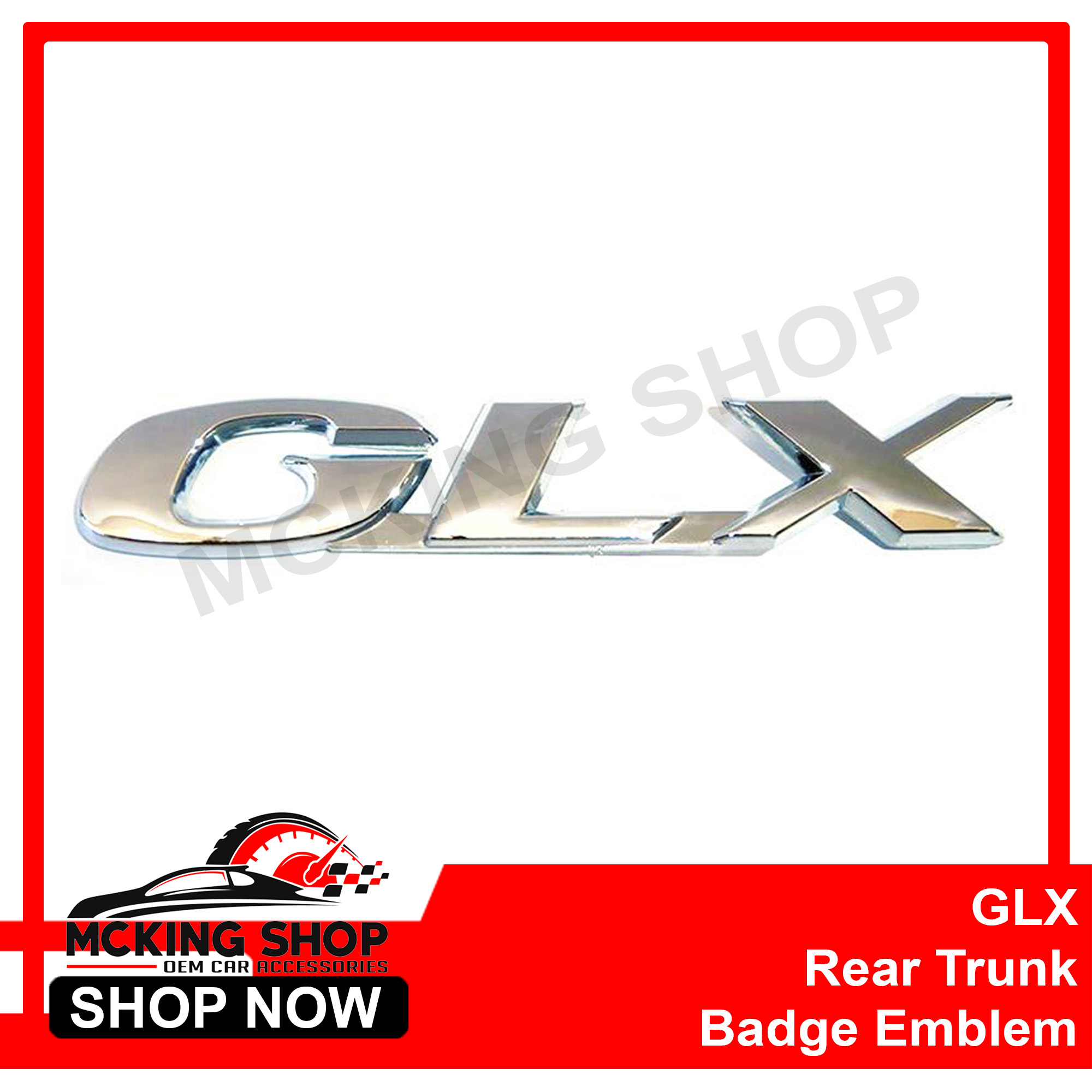 GLX Logo Rear Trunk Badge Emblem (Chrome) | Lazada PH