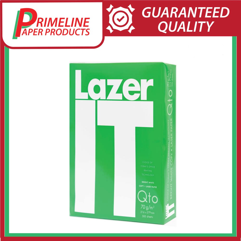 LAZER IT COPY PAPER BOND PAPER BRIGHT WHITE COPIER/BOND PAPER LASER ...