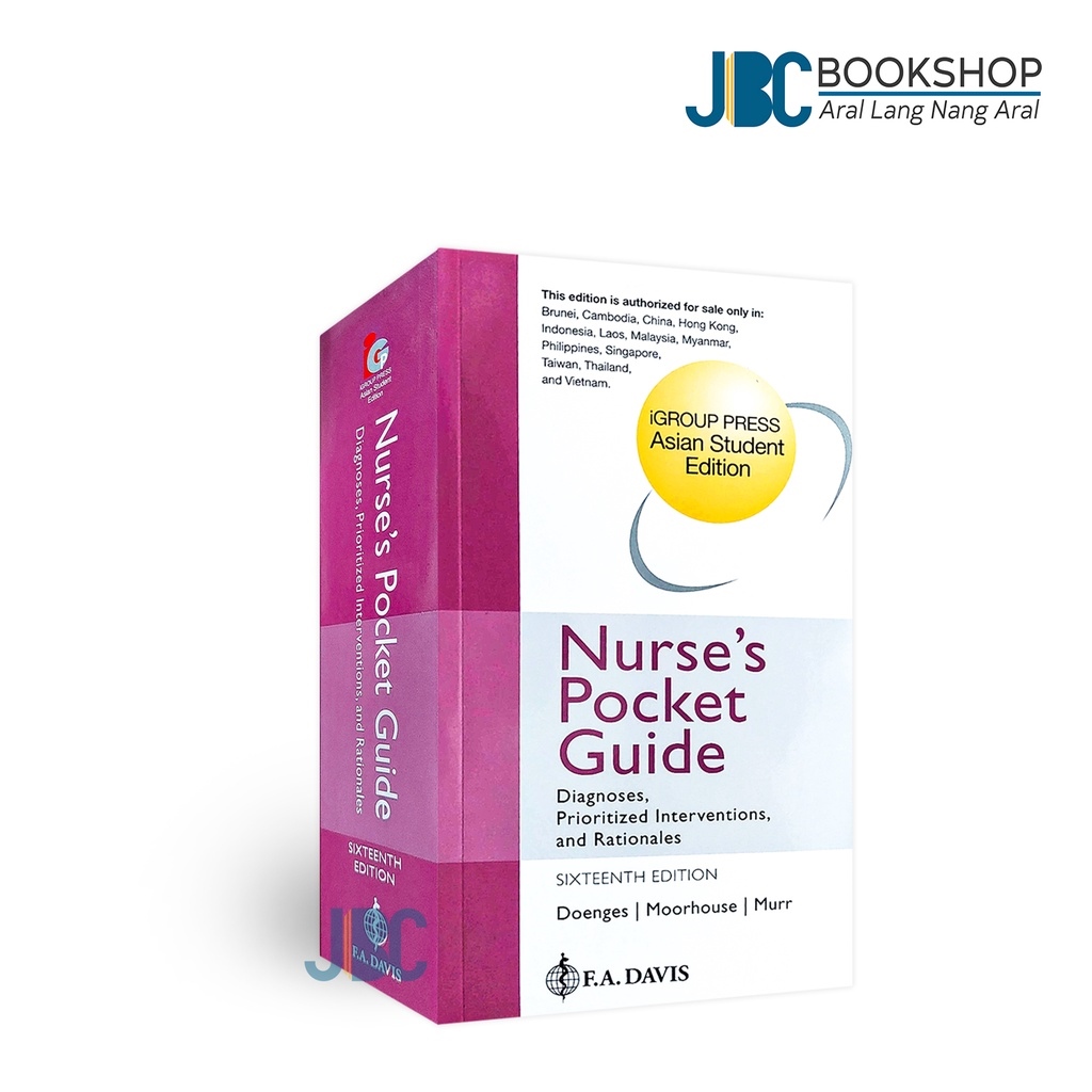 Nurse's Pocket Guide 16th Edition by Doenges Moorhouse and Murr - NANDA ...