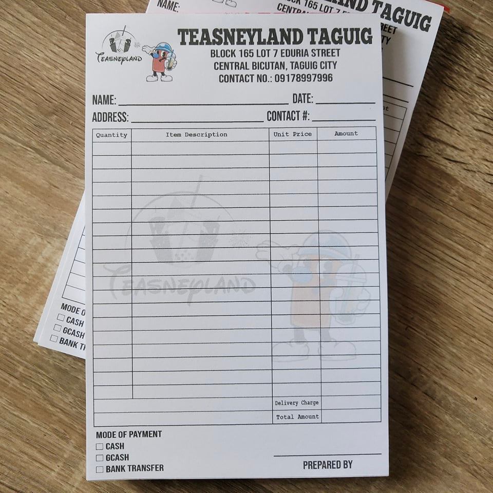 Customized Sales Invoice / Delivery Receipt (100 sheets per pad ...