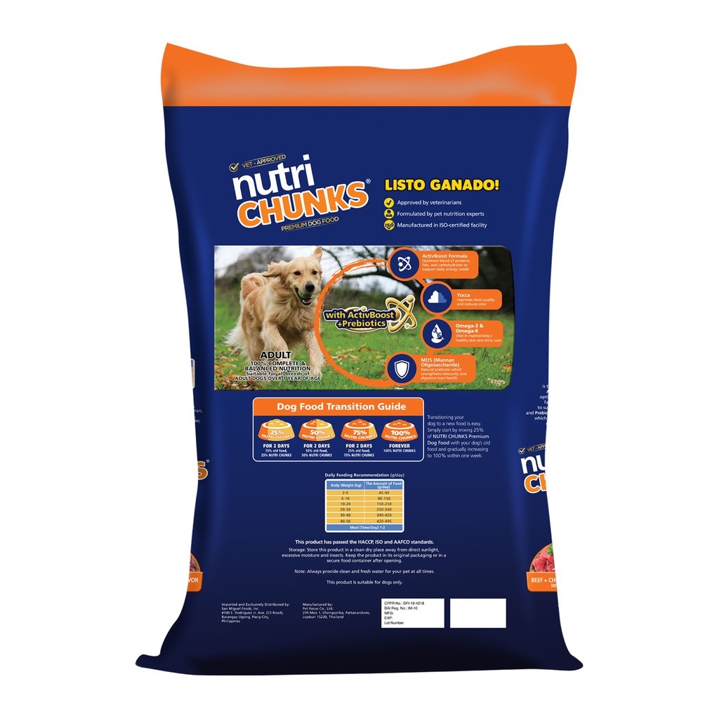 Nutri Chunks Adult Beef 20kg | Lazada PH