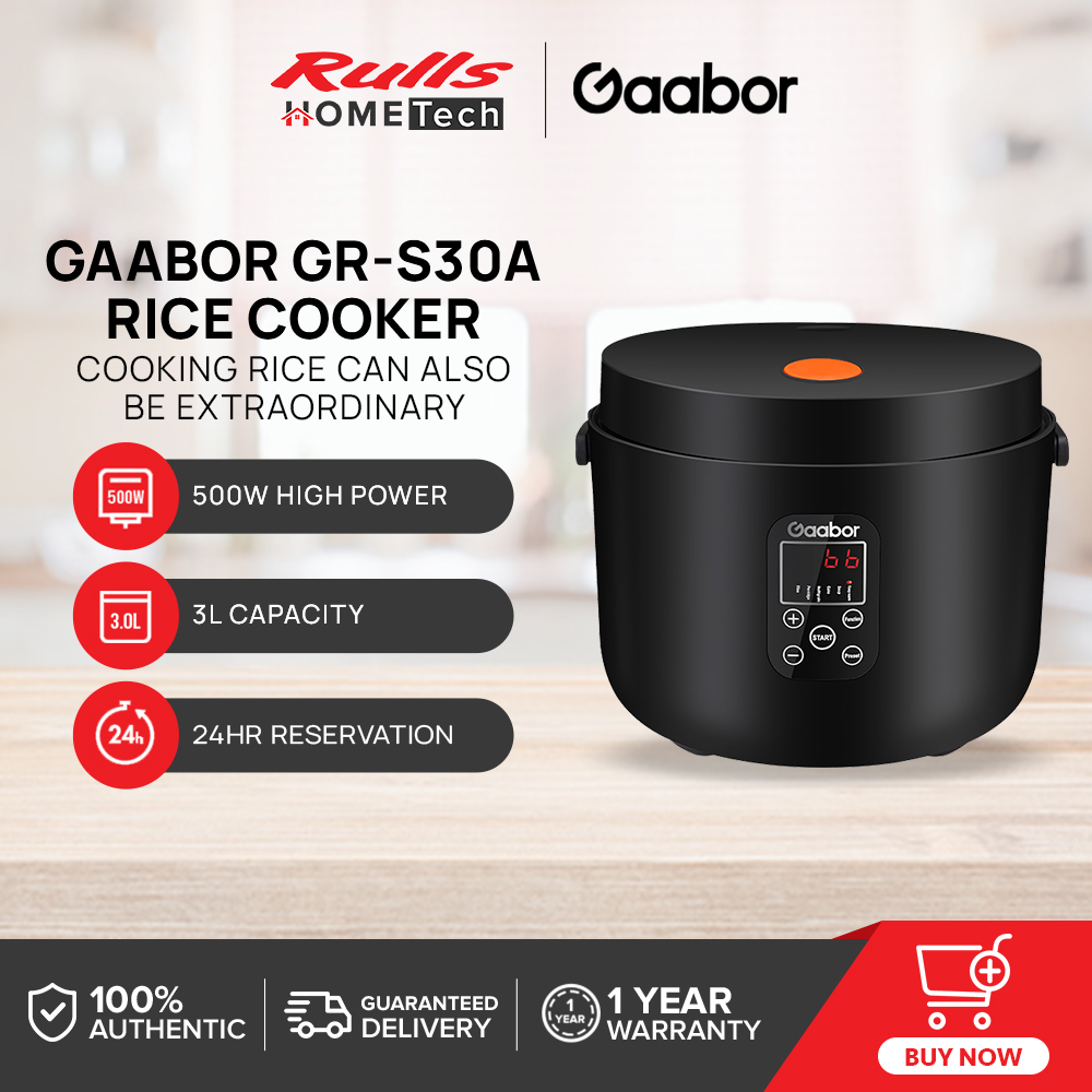 Gaabor GR-S30A Rice Cooker | Multi-Functional Cooking Non-Stick Coating ...
