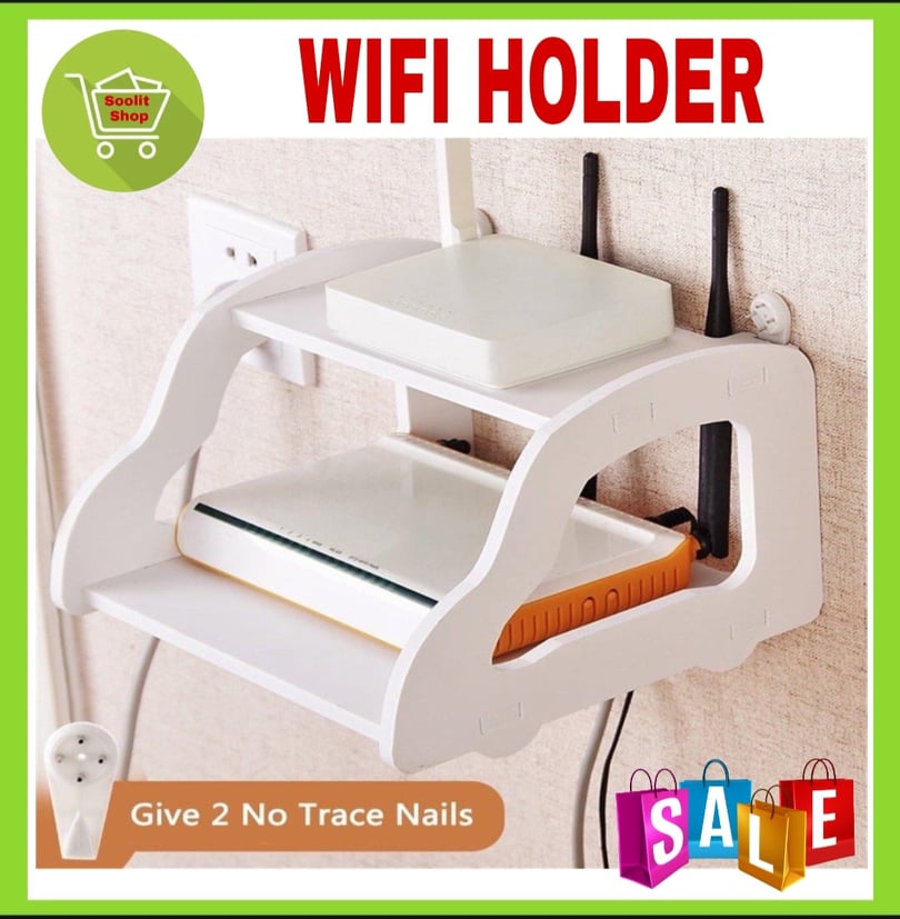 Soolit Storage Rack | Display Holder Double Floating Wall Mount | Shelf ...