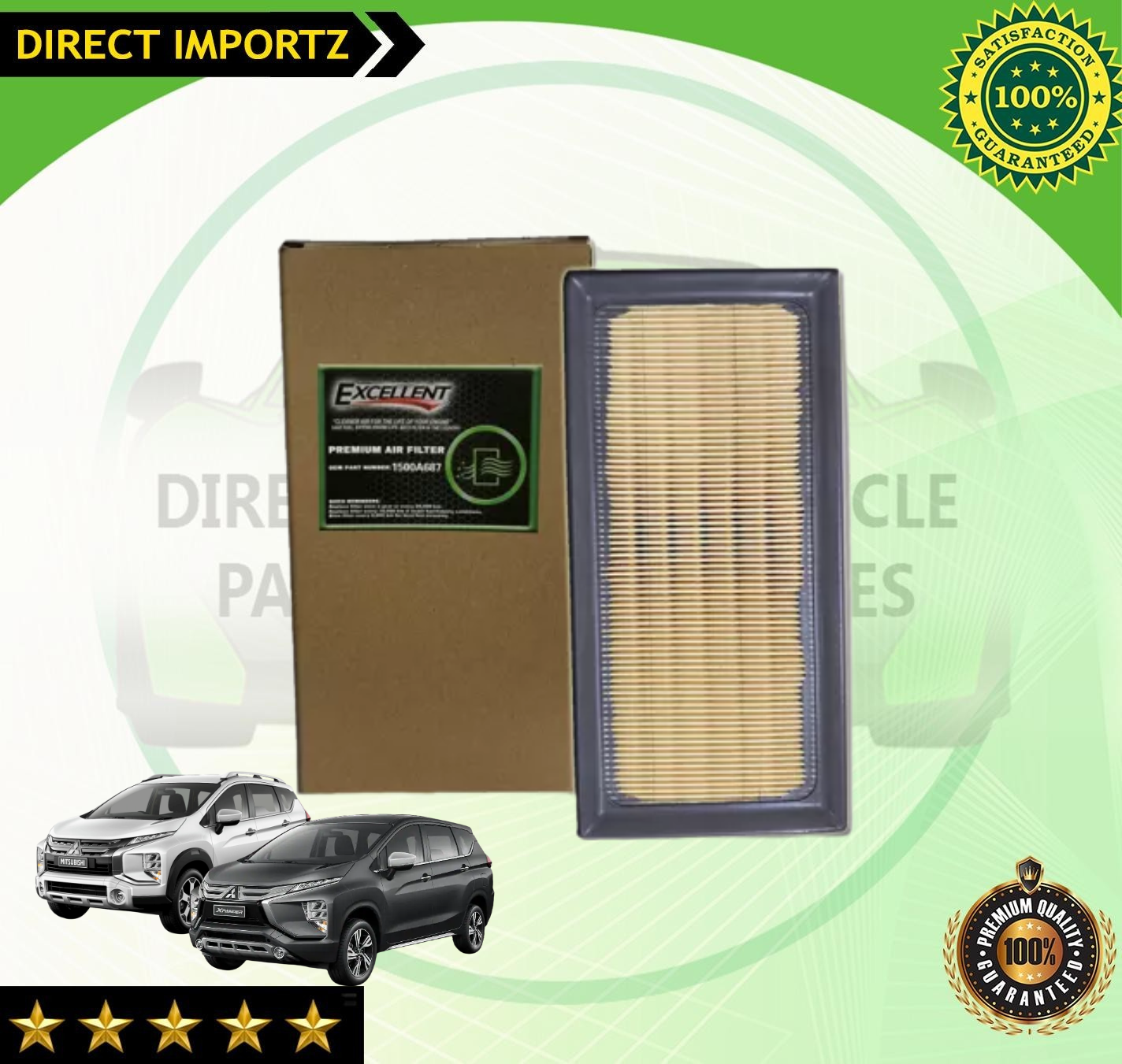EXCELLENT AIR FILTER For Mitsubishi Xpander , Xpander Cross 2018 to ...