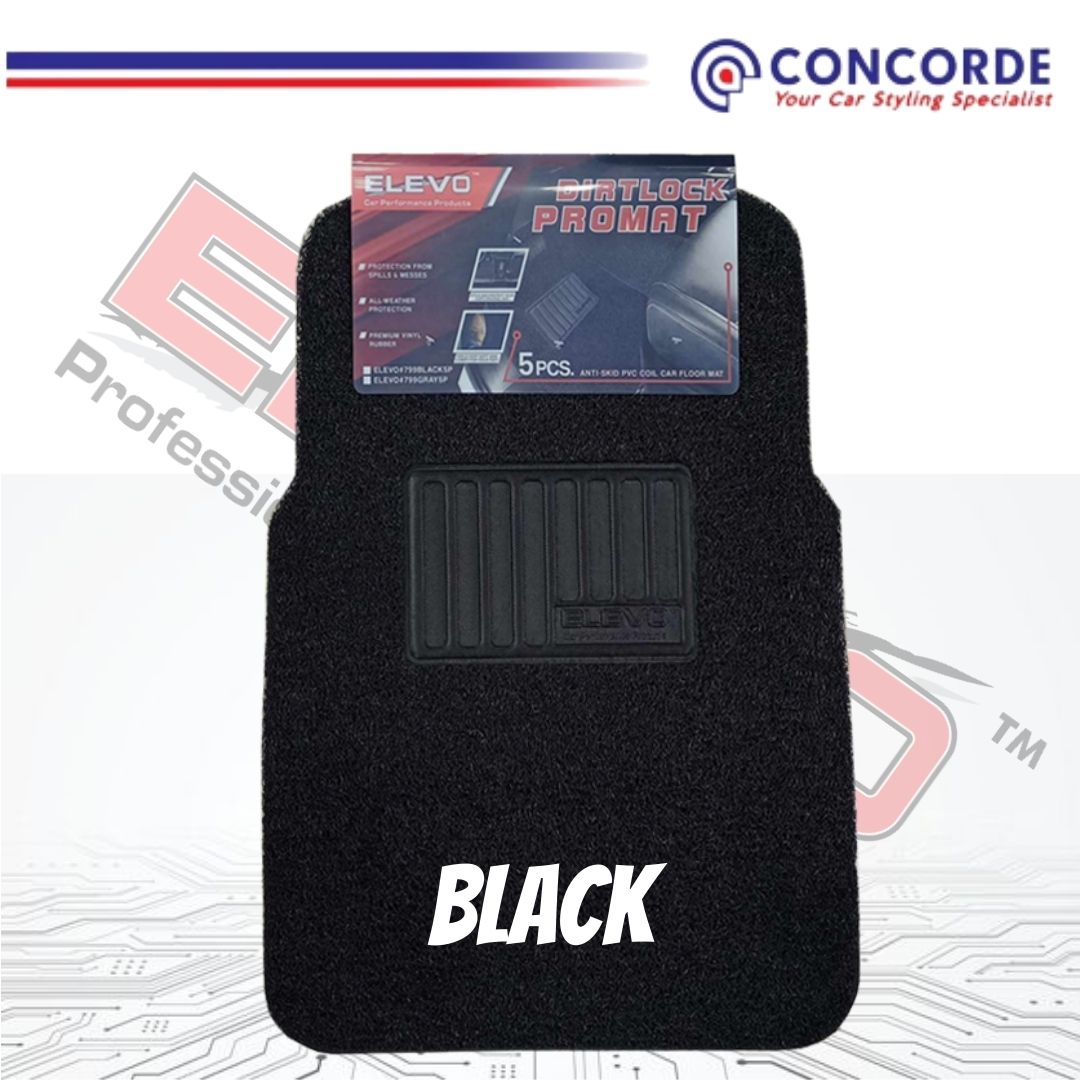 ELEVO PVC COIL MAT BLACK SET3PC | Lazada PH