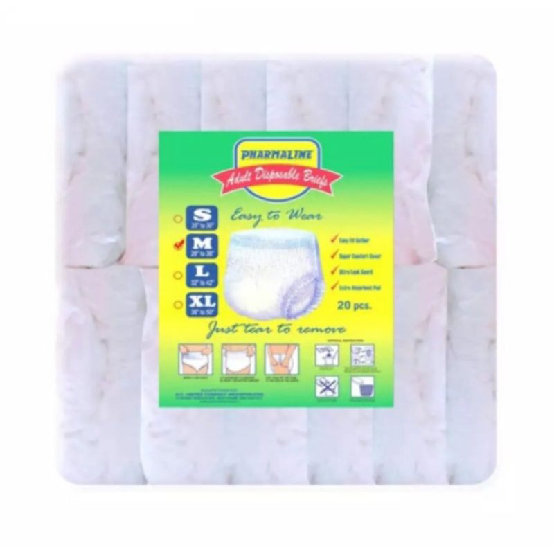Pharmaline Adult Diaper Pull Up Medium 20'sARp | Lazada PH