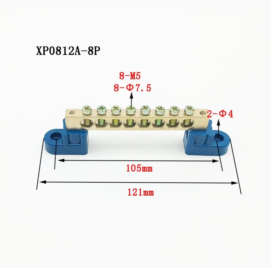 8x12mm Grounding Bus Bar 4ways 6ways 7ways 8ways 10ways 12ways | Lazada PH