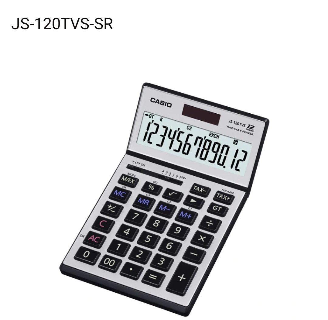 CASIOORIGINAL JS-120TVS-SR CALCULATOR | Lazada PH