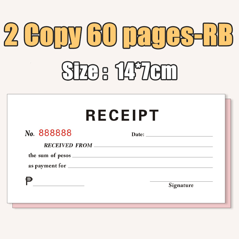 Business receipt 2copy 3copy carbonization receipt official receipt ...