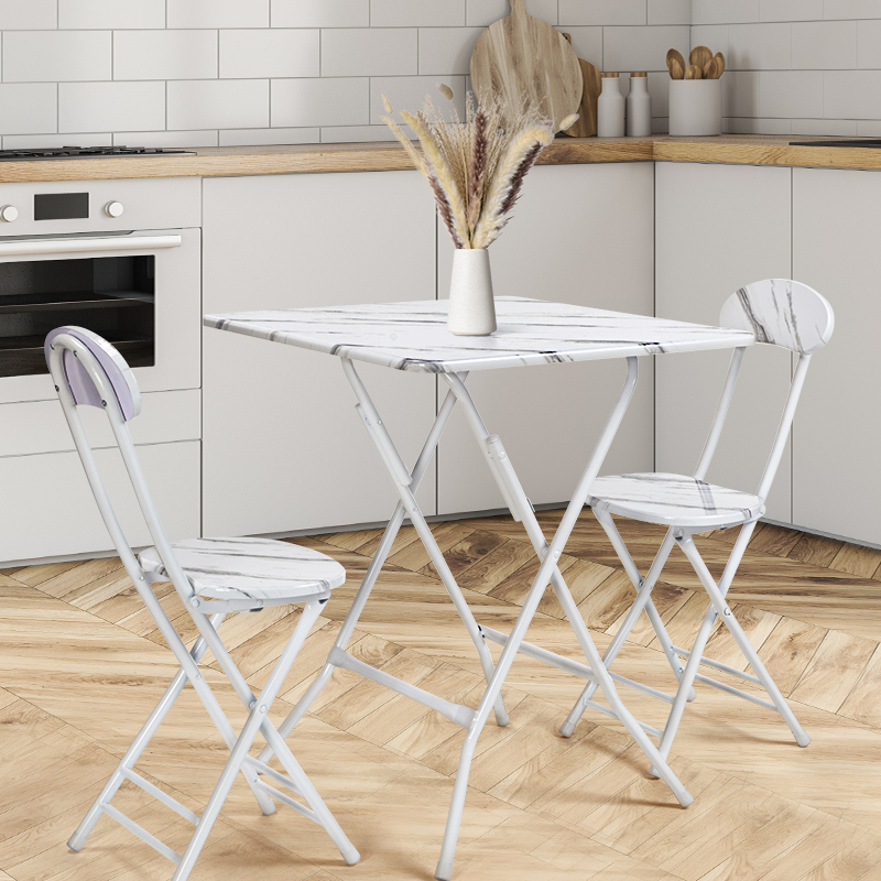 Heavy Duty Folding Table Office Desk Space Saver Dining Table Foldable ...