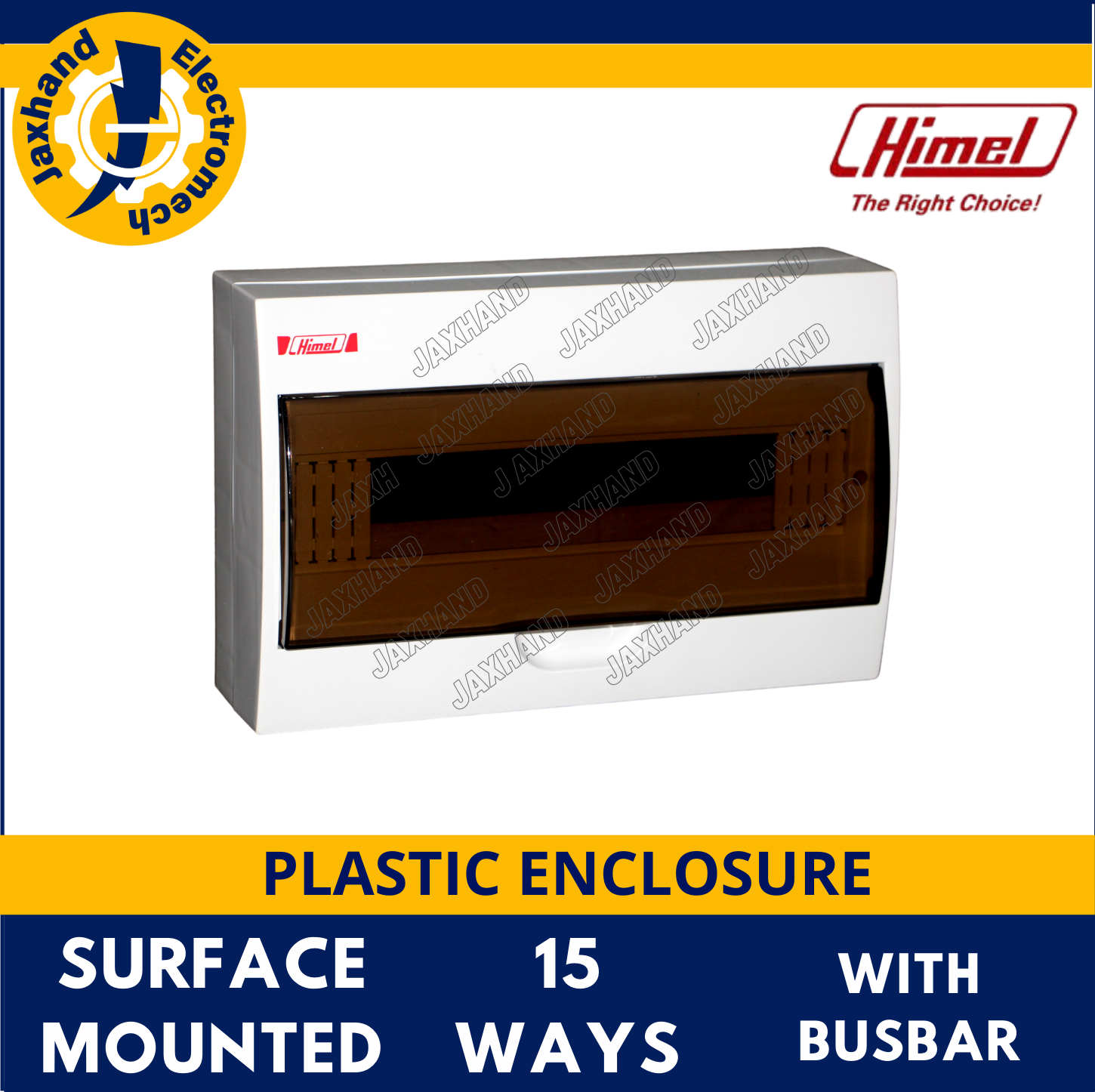15 WAYS HIMEL PLASTIC ENCLOSURE DISTRIBUTION BOX WITH COMBINATION ...