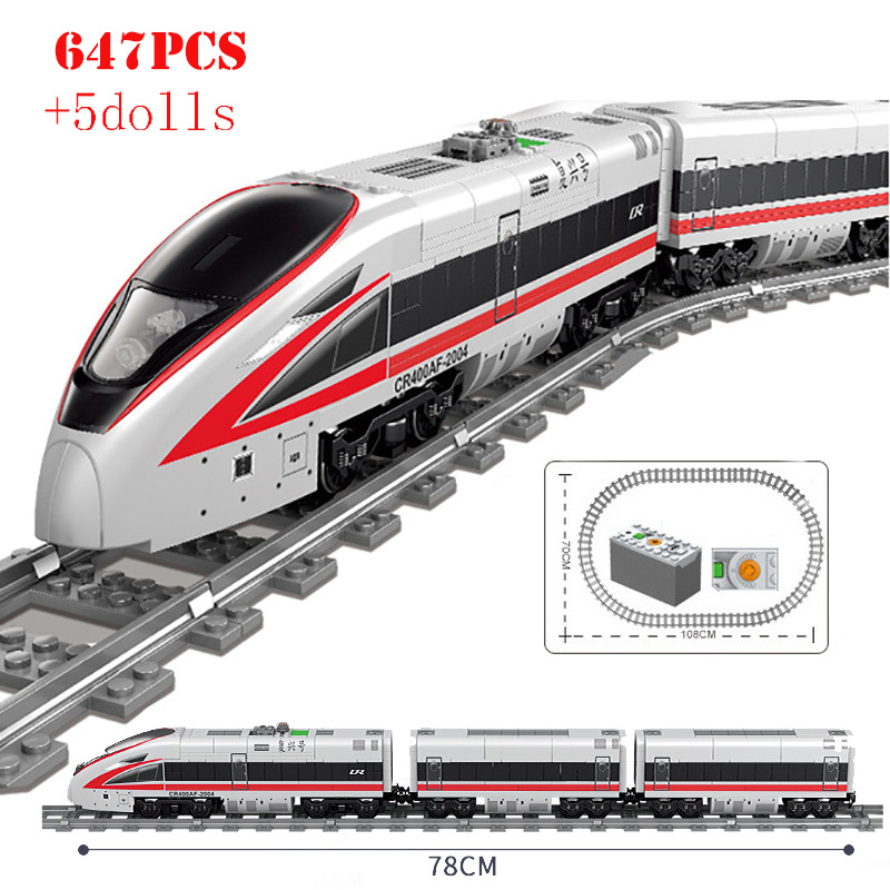 KAZI Electric building block Technical Train series railway track ...