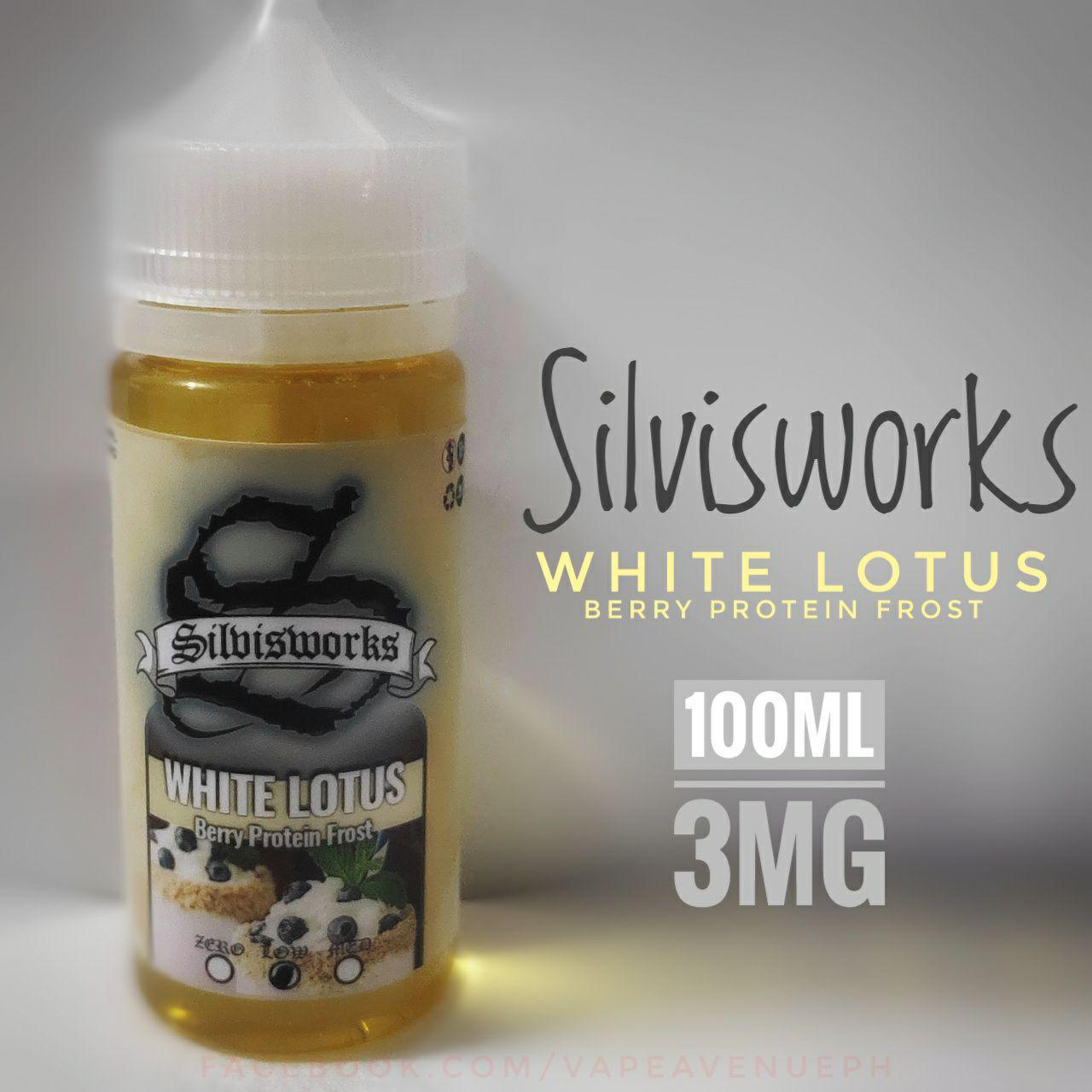 SilvisWorks eLiquid 100ML 3MG [ Halo Halo / Gambit / Sentinel / Lava Cake / Mr Lilyz / White ...