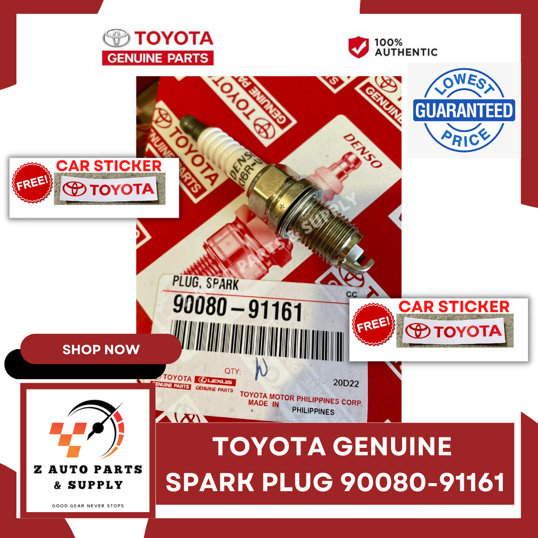 SPARK PLUG 90080-91161 K16R-U11 VIOS 2004-2016 DENSO TOYOTA GENUINE ...