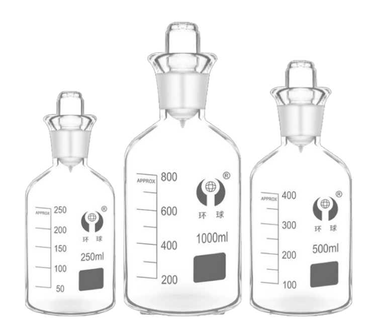 Universal Glass Dissolved Oxygen Bottle 250 500 1000Ml Bod Culture Jar ...