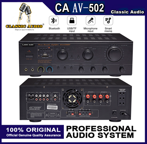 Classic Audio MegaPro Karaoke Amplifier AV-502 / 602 500W X 2 5-Channel ...