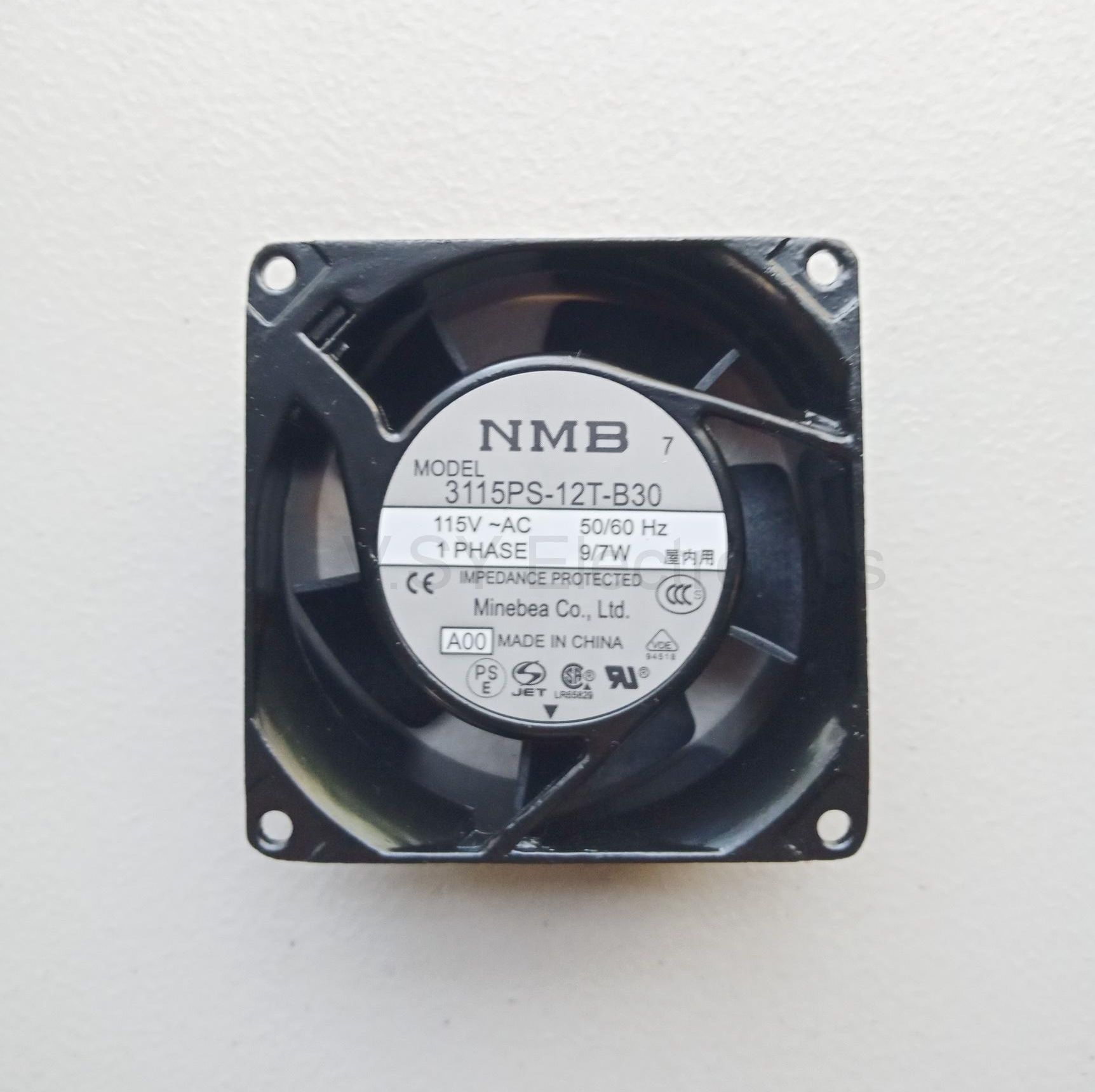 NMB Minibea 80mm x 80mm x 38mm Heavy Duty Industrial Grade Alloy AC ...