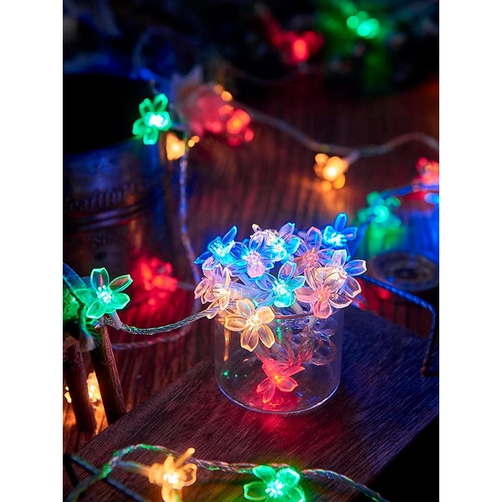solar ligth Flower Christmas Light with Sounds (50 Lighth Led) | Lazada PH