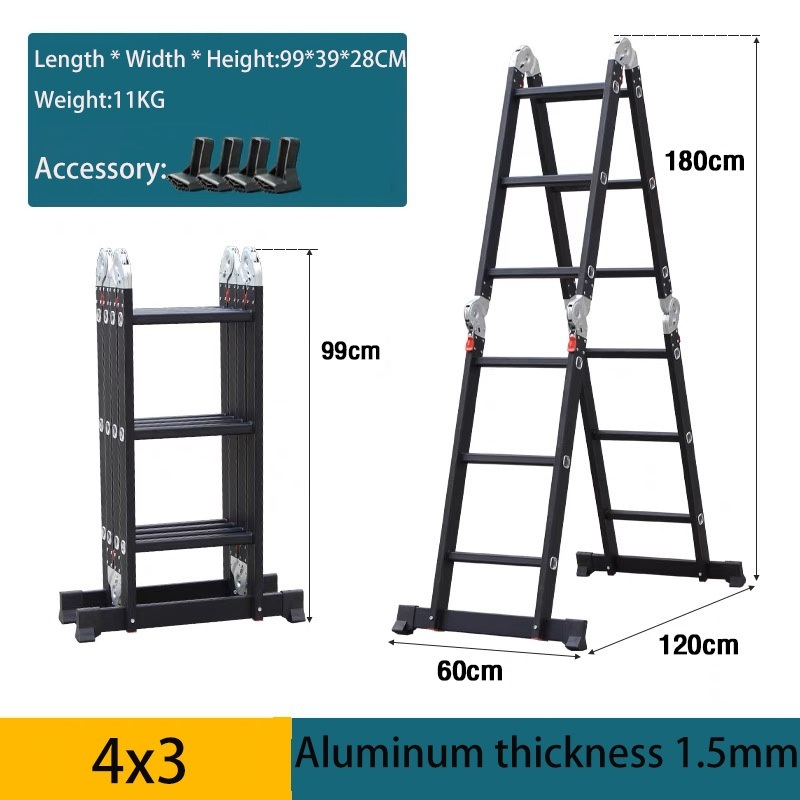 Ladder Foldable Ladder Heavy Duty Ladder Aluminium Heavy Duty Portable ...