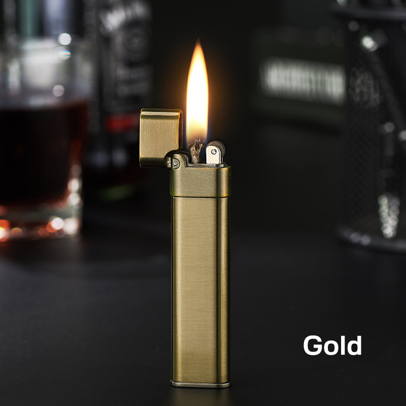 Kerosene Slim Type Lighter Pocket Gift Lighter Refillable Lighter ...