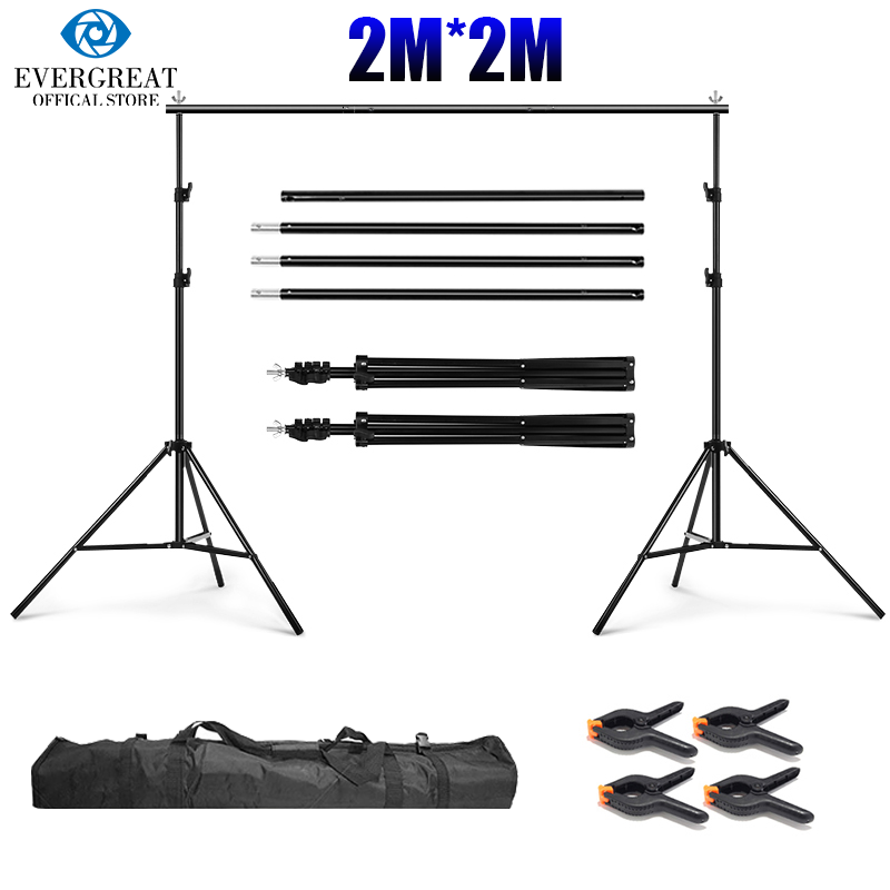 2x3M/200x300cm/6ft x10ft /4 Clips Heavy Duty Background Stand Backdrop ...