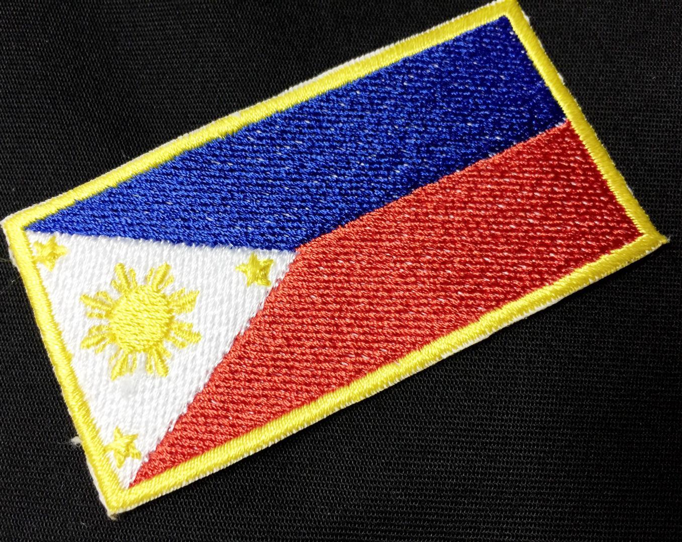 Philippines Pilipinas Flag Country Embroidered Cloth Patch - Pinoy ...