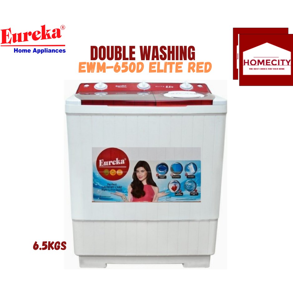 washing machine EUREKA DOUBLE WASHING EWM 650D ELITE | Lazada PH