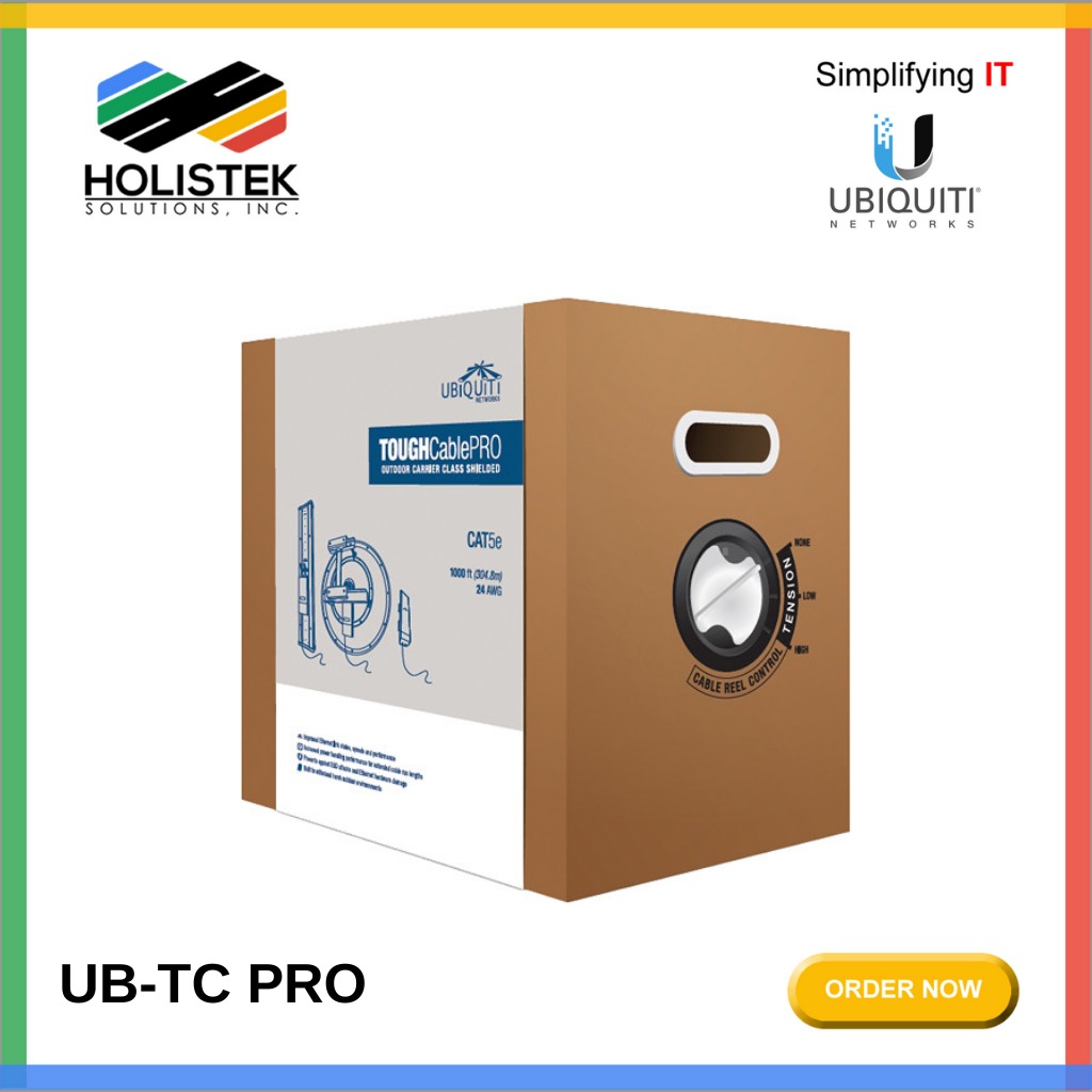 Ubiquiti TOUGHCable Pro CAT5E Outdoor UTP Cable, 4 pairs, 1000 ft (305m ...