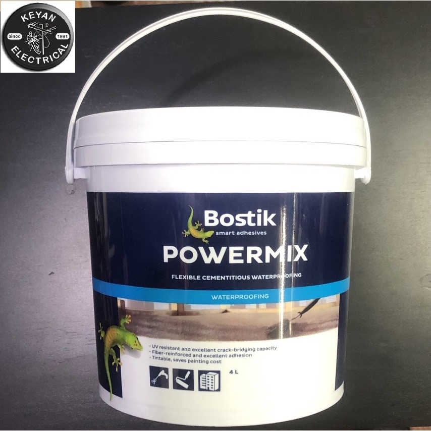 Bostik POWERMIX Flexible Cementitious WATERPROOFING 4 Liters (Gallon ...