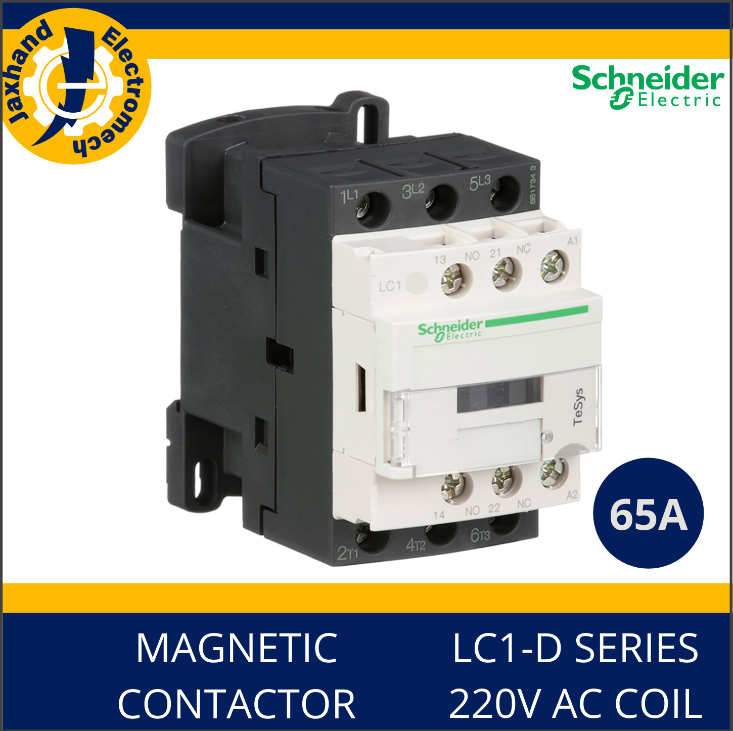 Schneider Magnetic Contactor LC1-D Series, Tesys Contactor D-Range ...