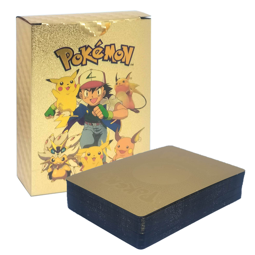 Pokemon 55 Pcs Cards Trading Card Game PVC Carbon Fiber Edition | Lazada PH