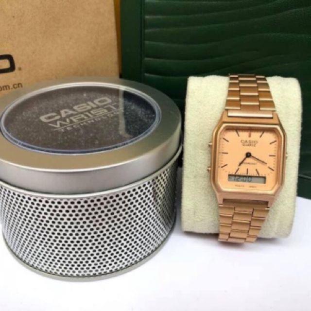 Casio vintage inspired water resistant oem watch AQ230 hi | Lazada PH