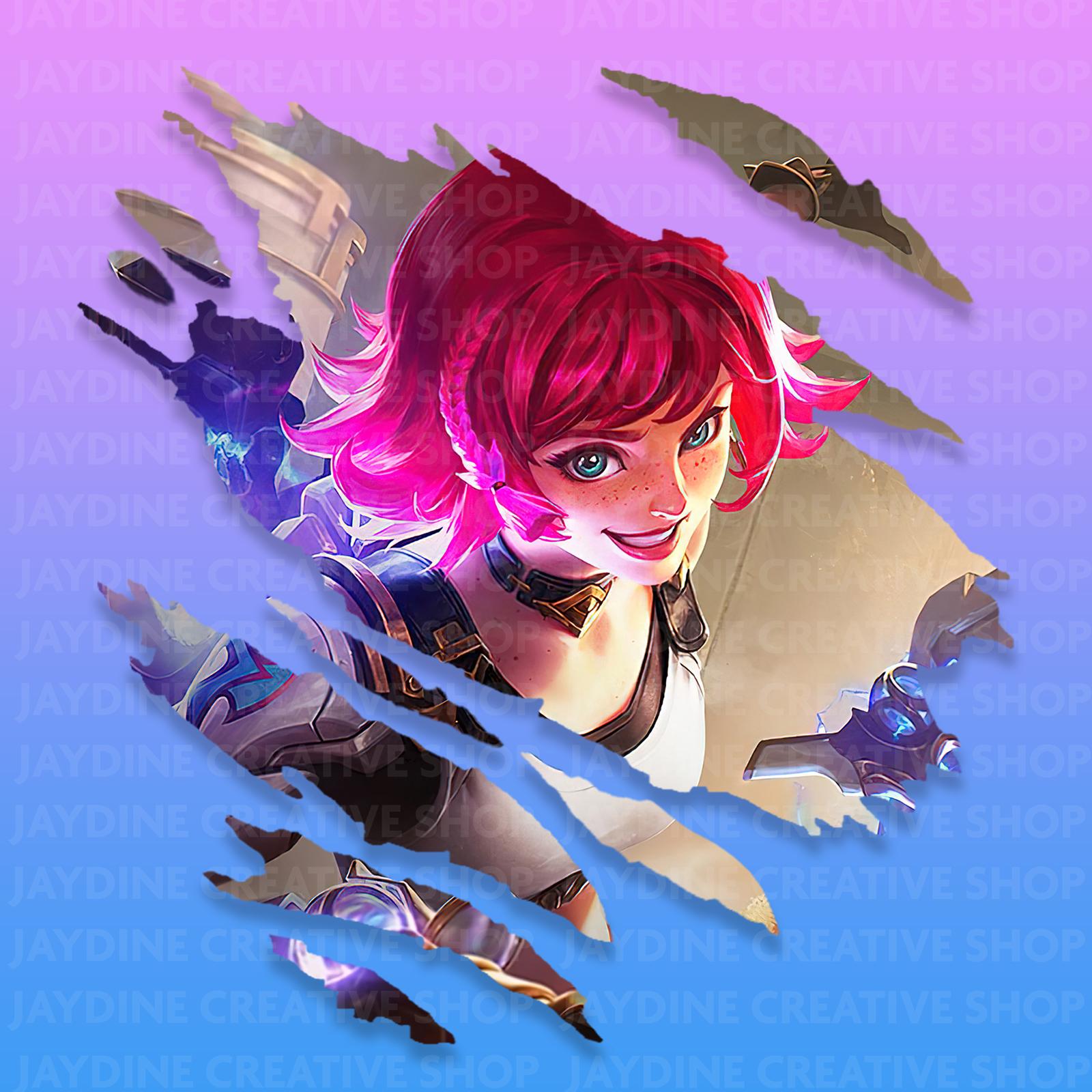 MOBILE LEGENDS | Original Scratch Sticker | heroes and logo - laminated ...