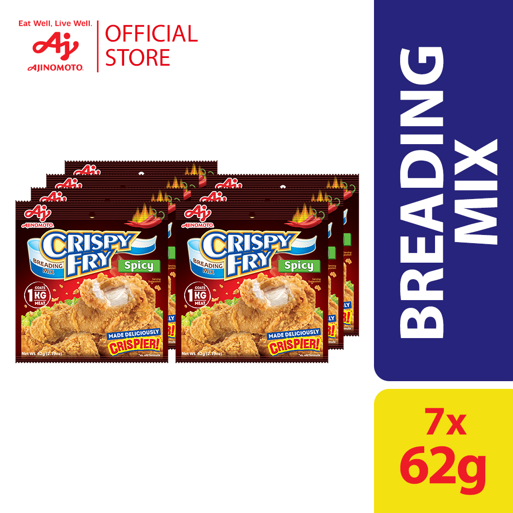 CRISPY FRY® Breading Mix Spicy 62g (Pack of 7) | Lazada PH