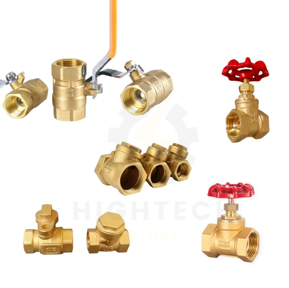 Brass Ball Valve/Gate valve /Swing check valve Service Cock WITH LOCK WING 1/2 | Lazada PH