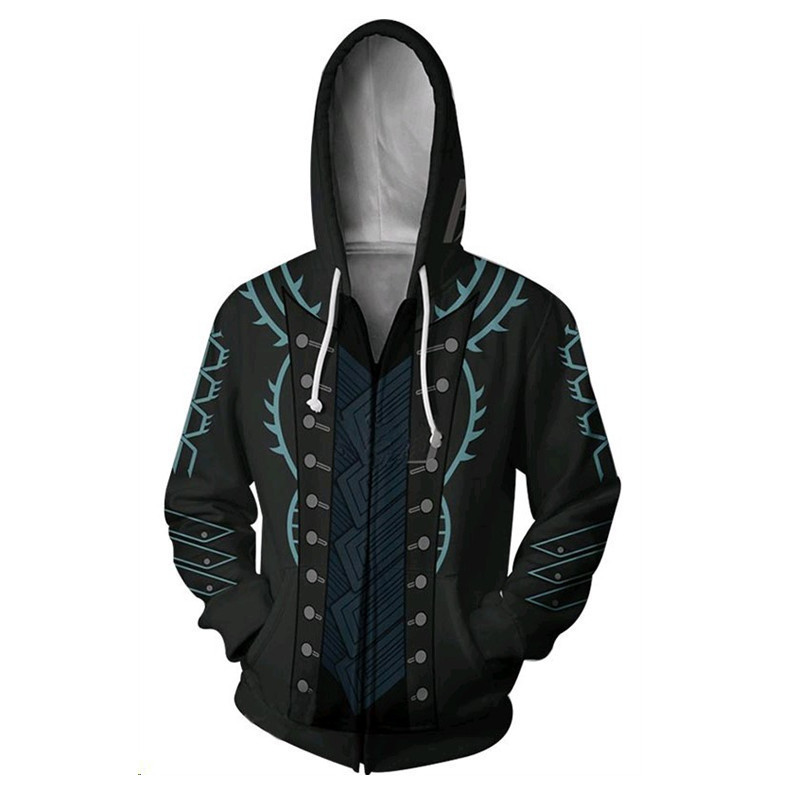 LZ59 Devil May Cry 5 Jacket Long Sleeve Cosplay Vergil Nelo Angelo 3D ...