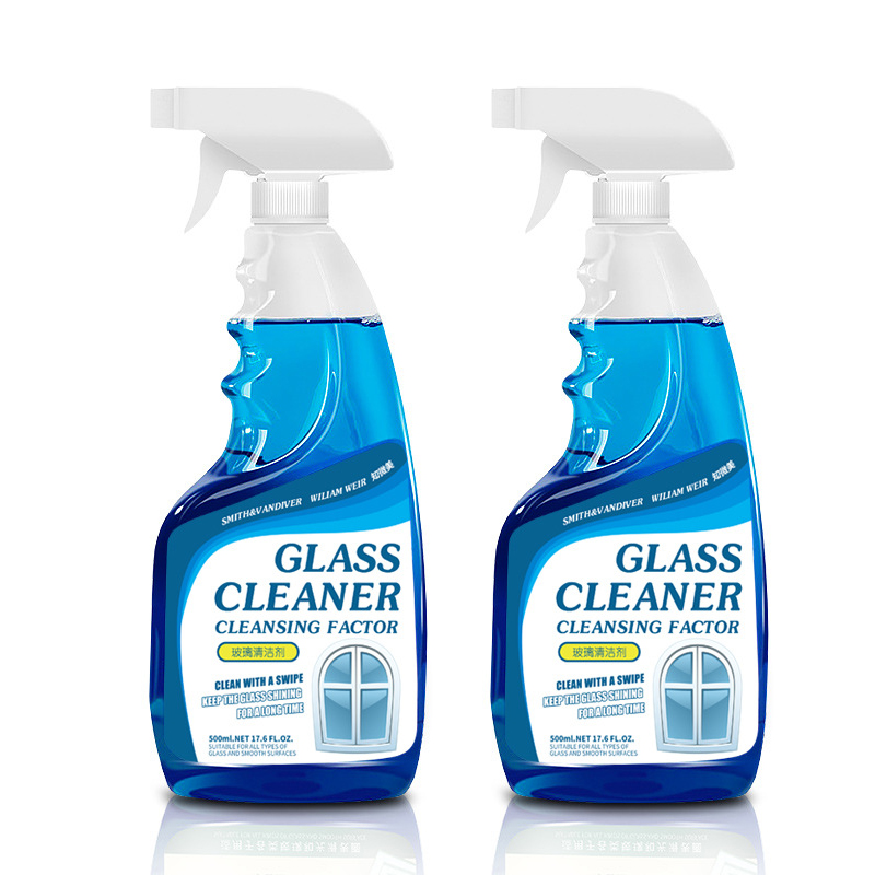 【High Light Transmittance】ZHIWEIMEI Glass Cleaner Spray 500ML Eliminate ...