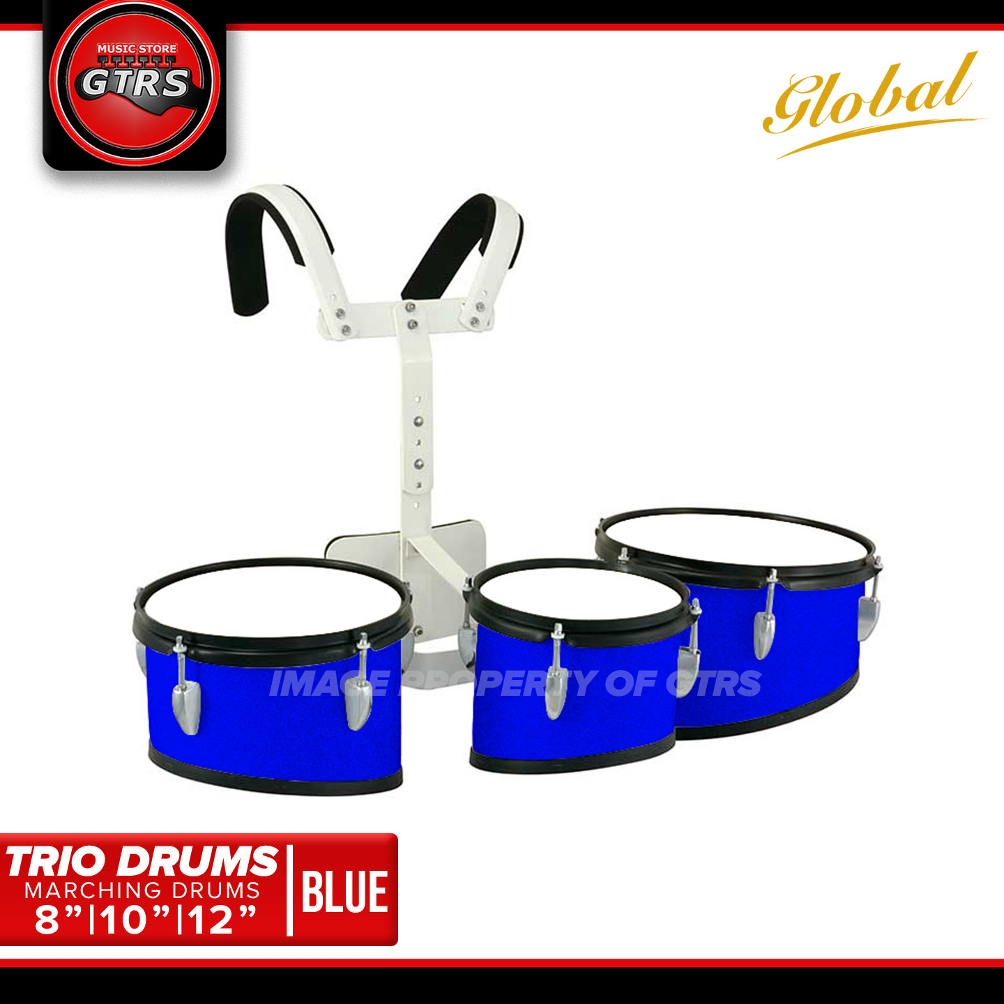 Global 3-Piece Trio Marching Drum Set | Lazada PH