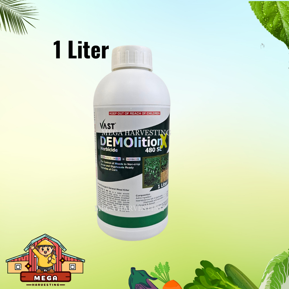 DEMOLITIONX 1L 1 GALLON GLYPHOSATE HERBICIDE PAMATAY DAMO LAWN GRASS ...