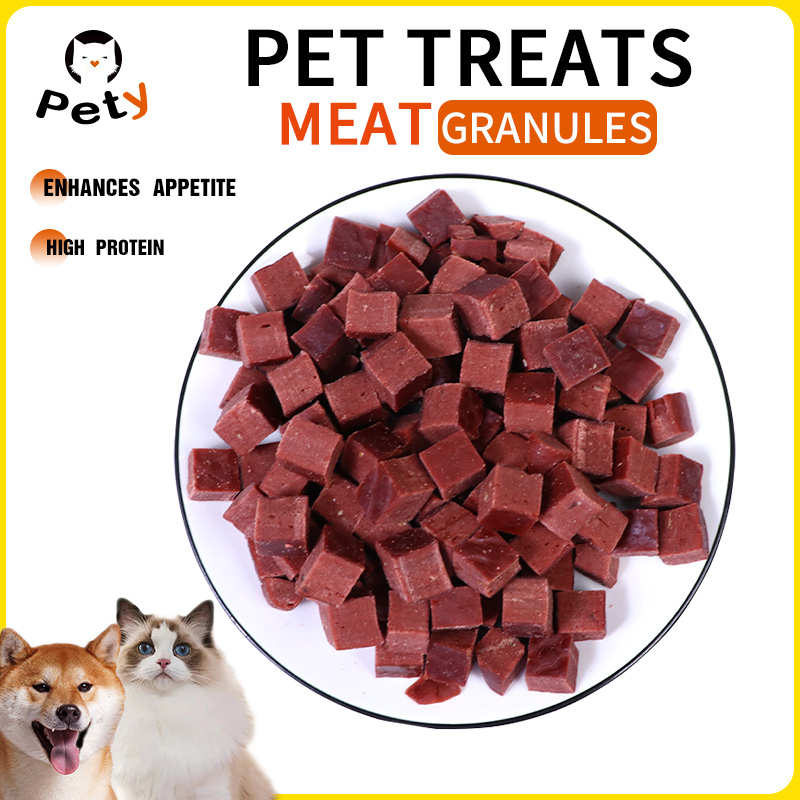 100g Dog Treats Pet Dog Food Beef Dog Snack Chicken Cheese Granule Dog Training Food for Puppy ...