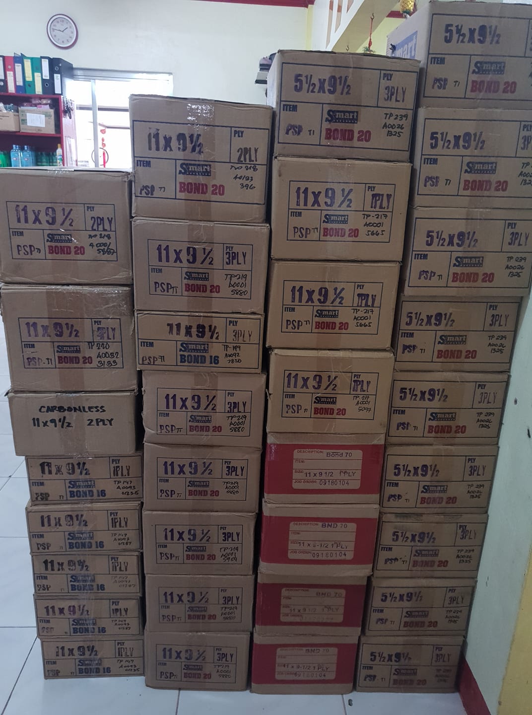 COMPUTER FORMS SMART CONTINUOUS FORM 9-1/2 X11 SUBSTANCE 20, 1 PLY, 2 PLY, 3 PLY, 4 PLY SOLD PER ...